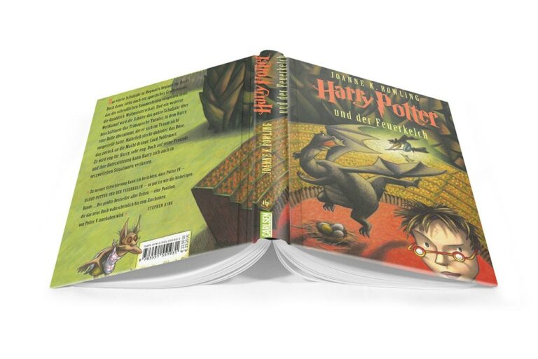 Hardcover Book Front and Back Cover Mockup | Mediamodifier