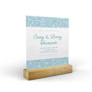 Table Talker Wedding Card Mockup Generator | Mediamodifier