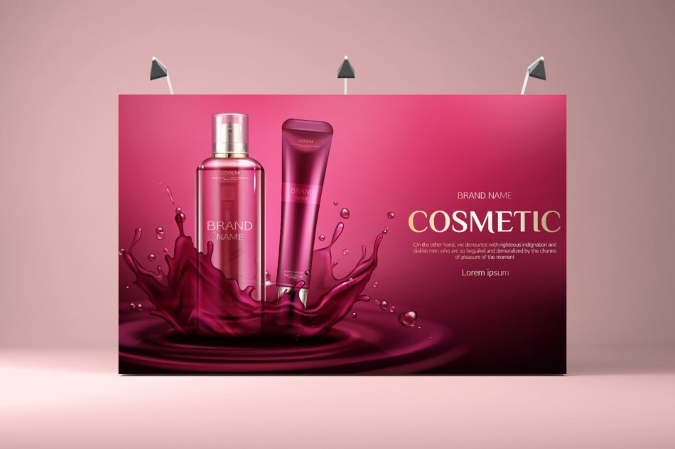 Exhibition Background Stand Mockup Template | Mediamodifier