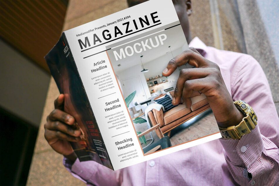 30 Best Magazine Mockup Templates | Mediamodifier