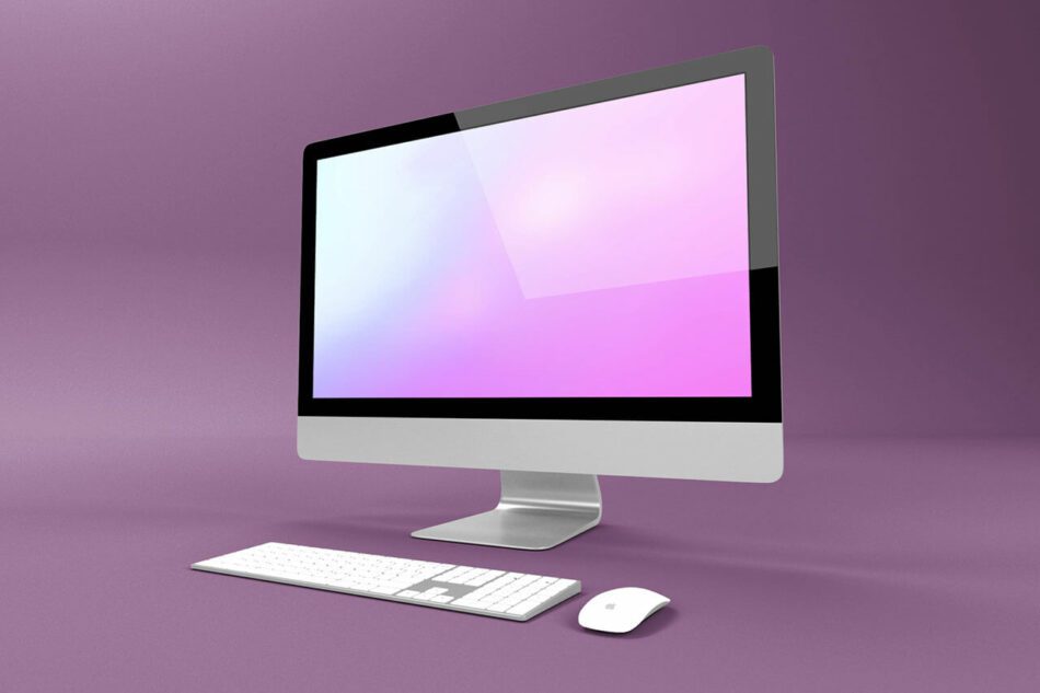 30 Best iMac Mockup Templates | Mediamodifier