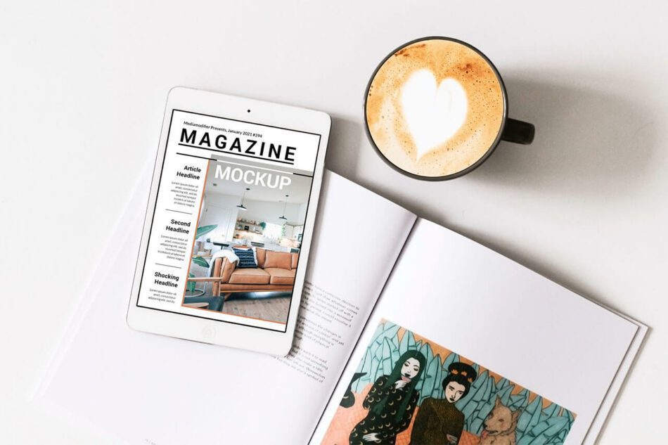 30 Best Magazine Mockup Templates | Mediamodifier