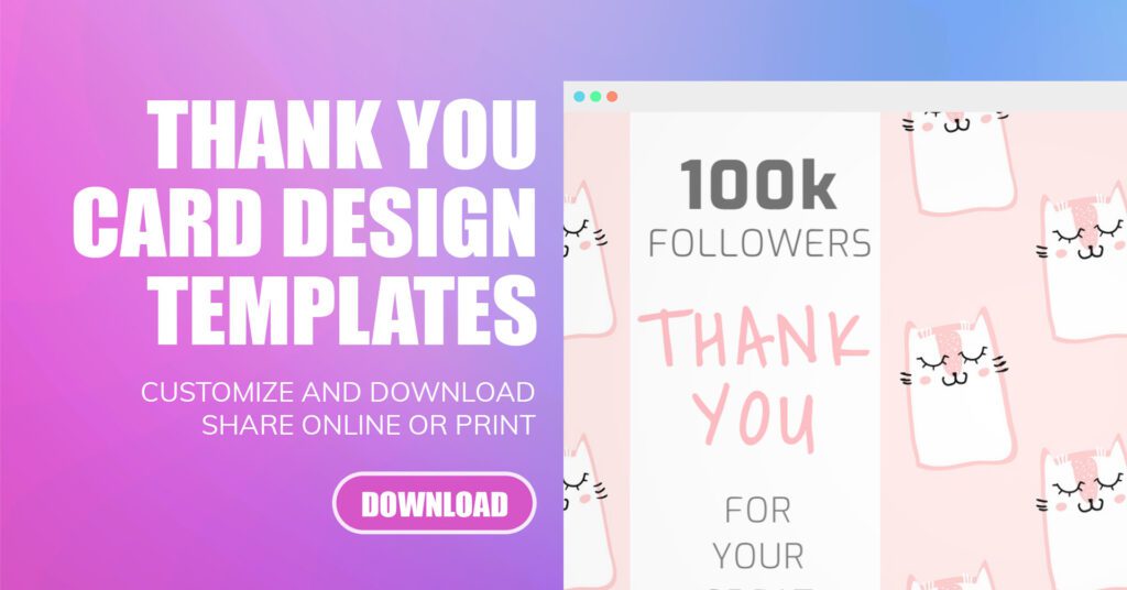 21 Thank You Design Templates for Social Media or Print