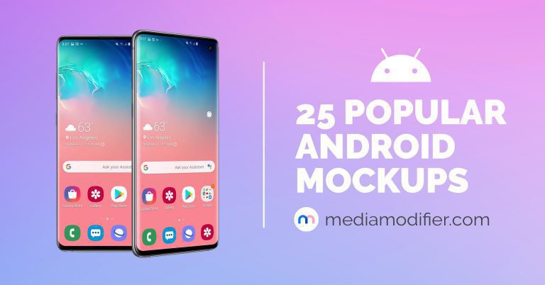 25 Most Popular Android Mockups | Mediamodifier