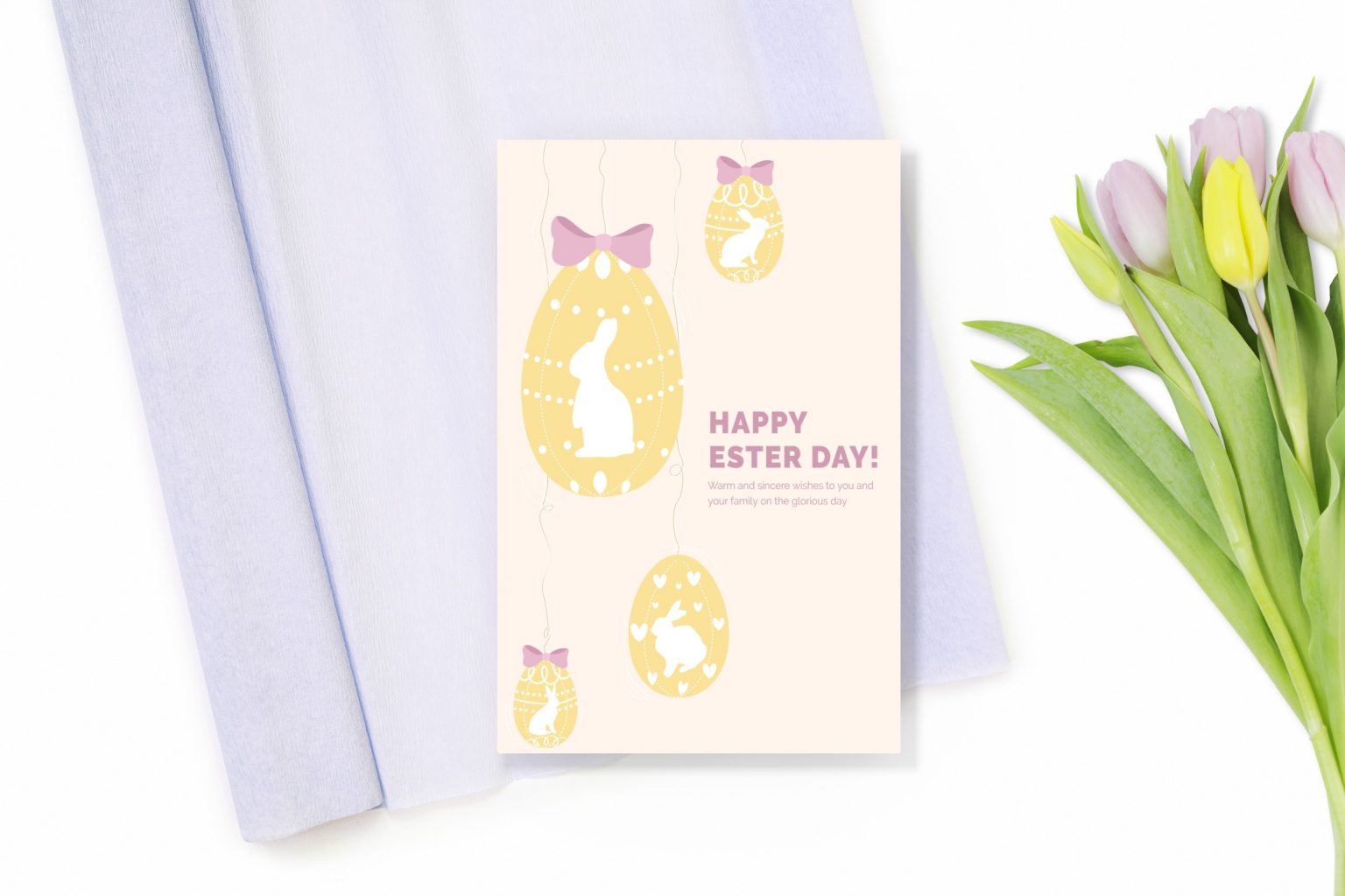 Easter Greeting Card Design Template | Mediamodifier