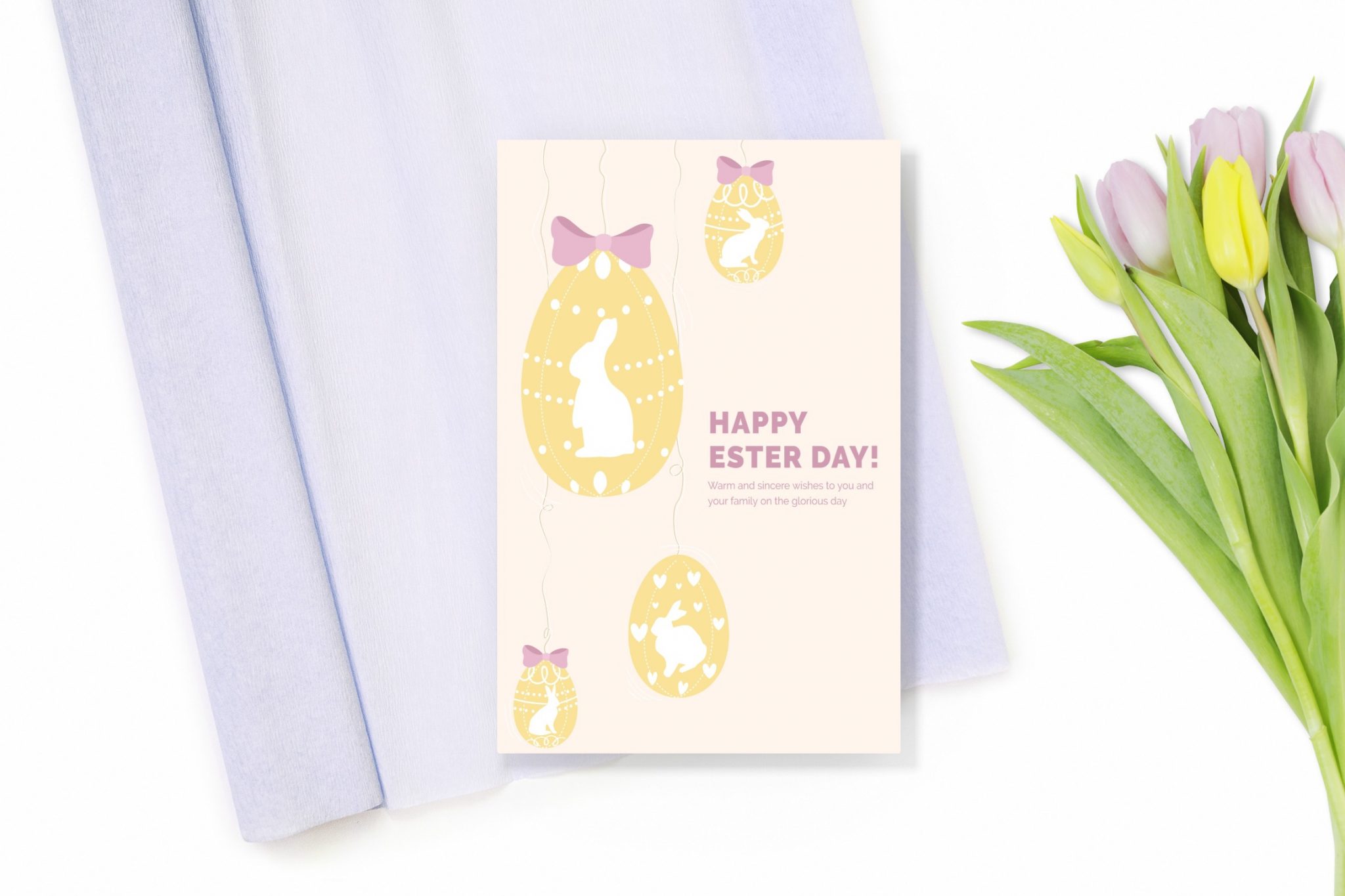 Easter Greeting Card Design Template | Mediamodifier