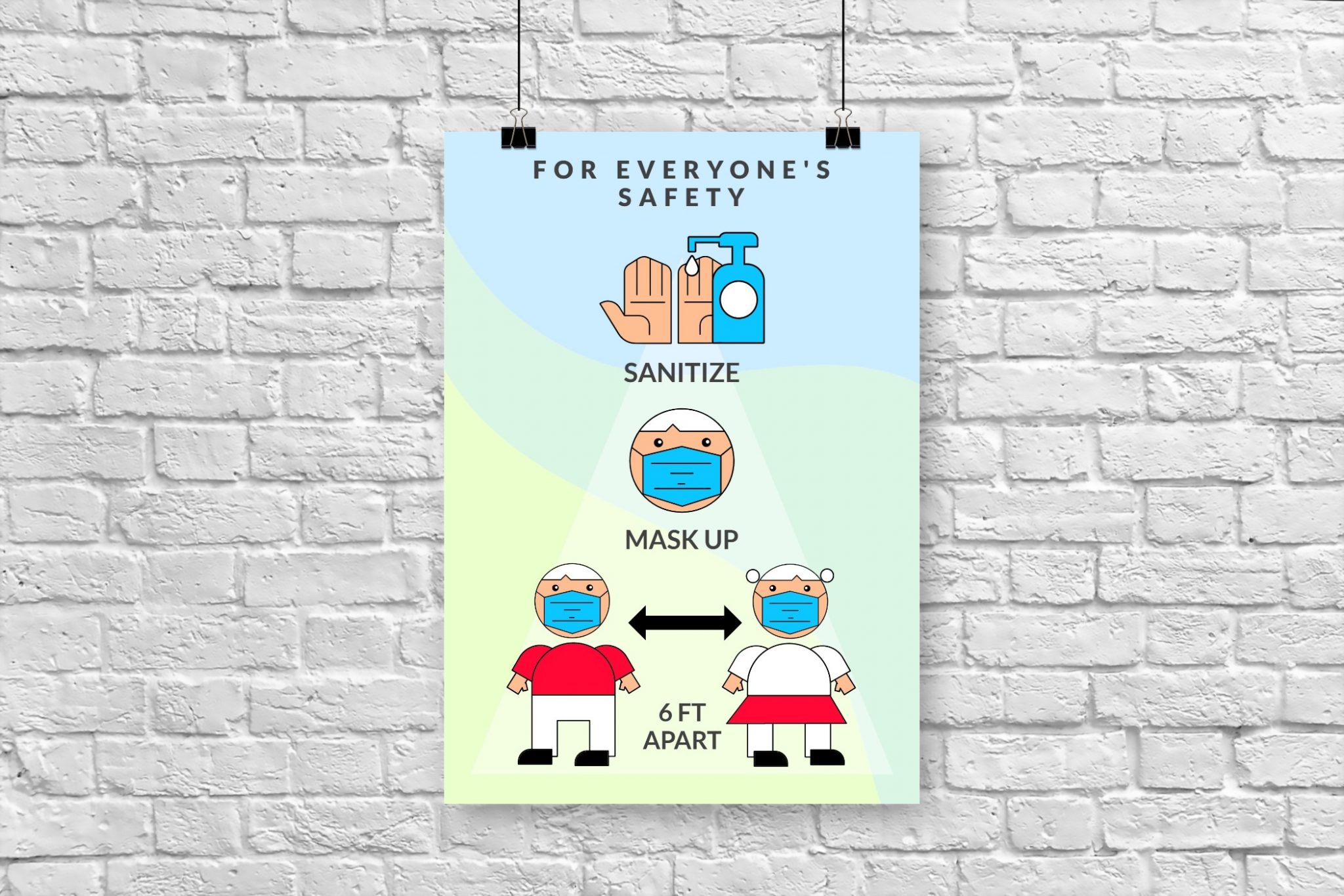 Covid Virus Safety Poster Template | Mediamodifier