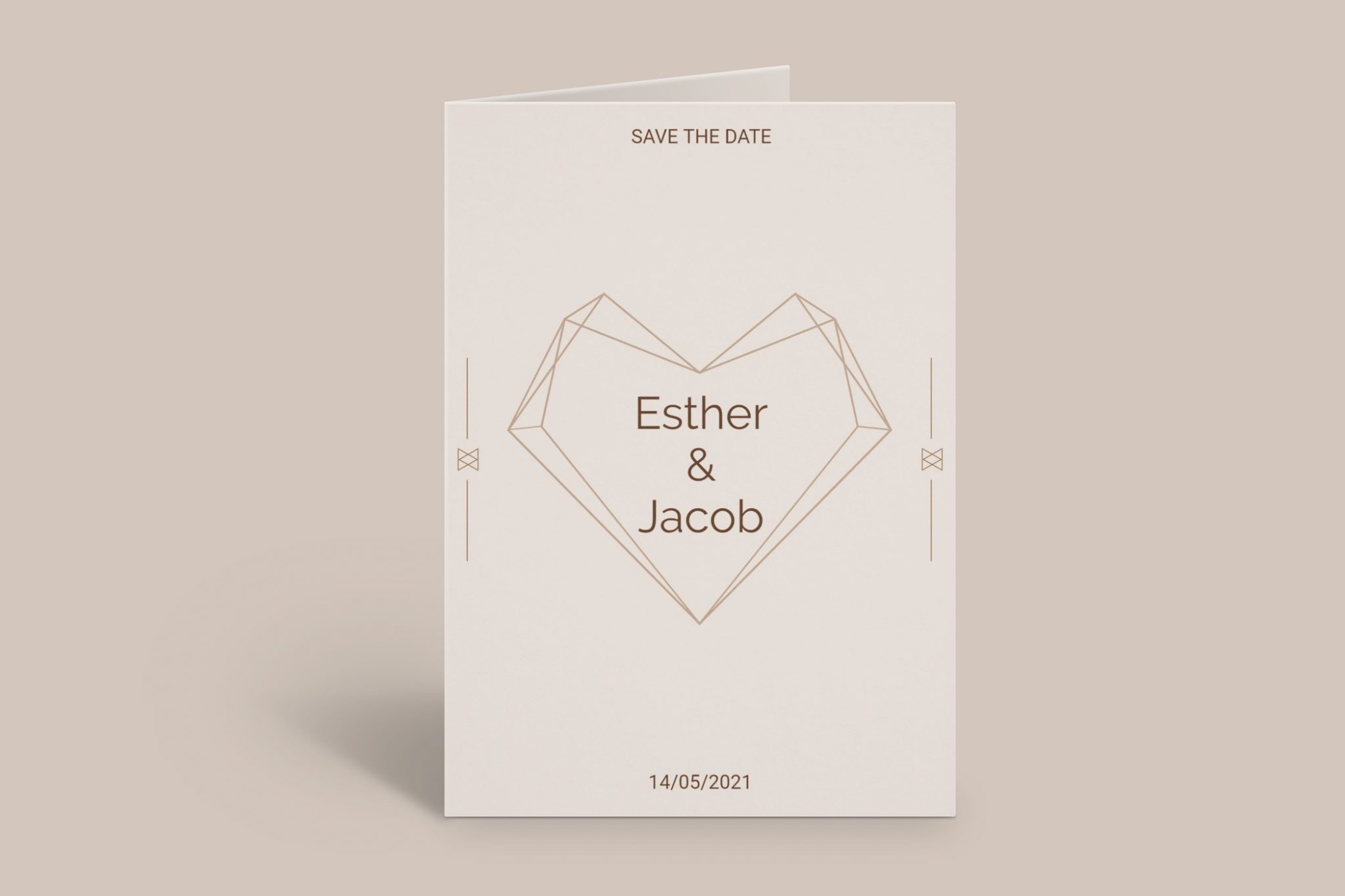 Minimal Wedding Invitation Card Design | Mediamodifier