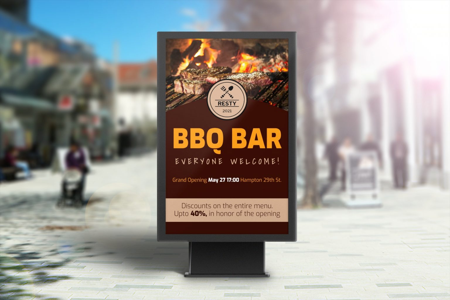 portrait street billboard | Mediamodifier