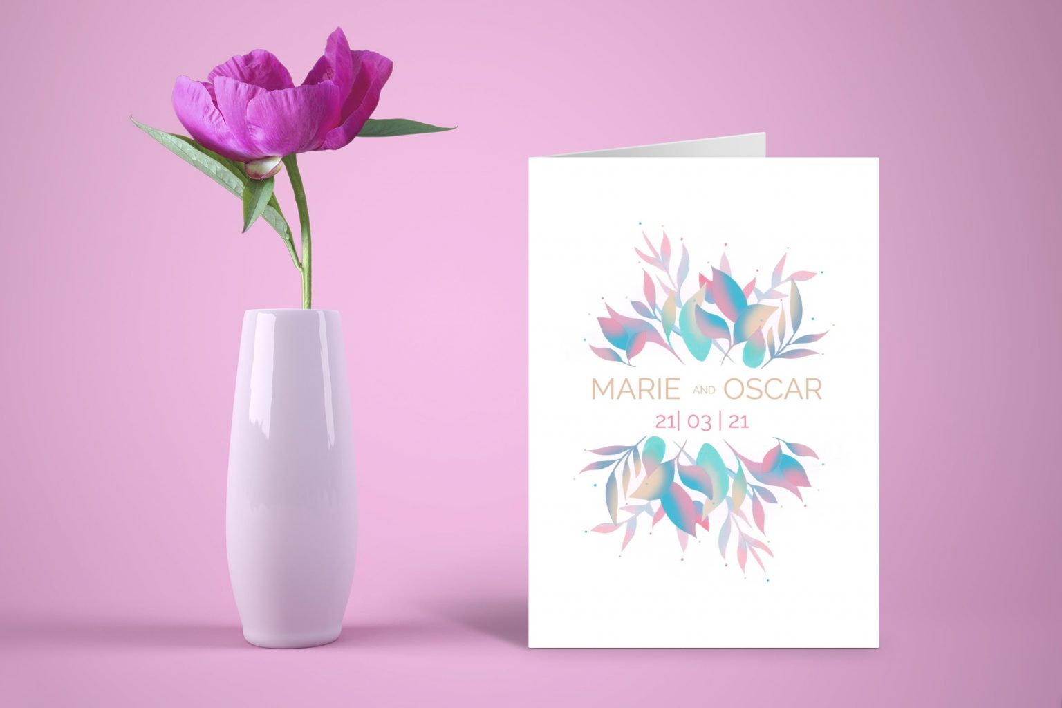 photoshop postcard mockup | Mediamodifier