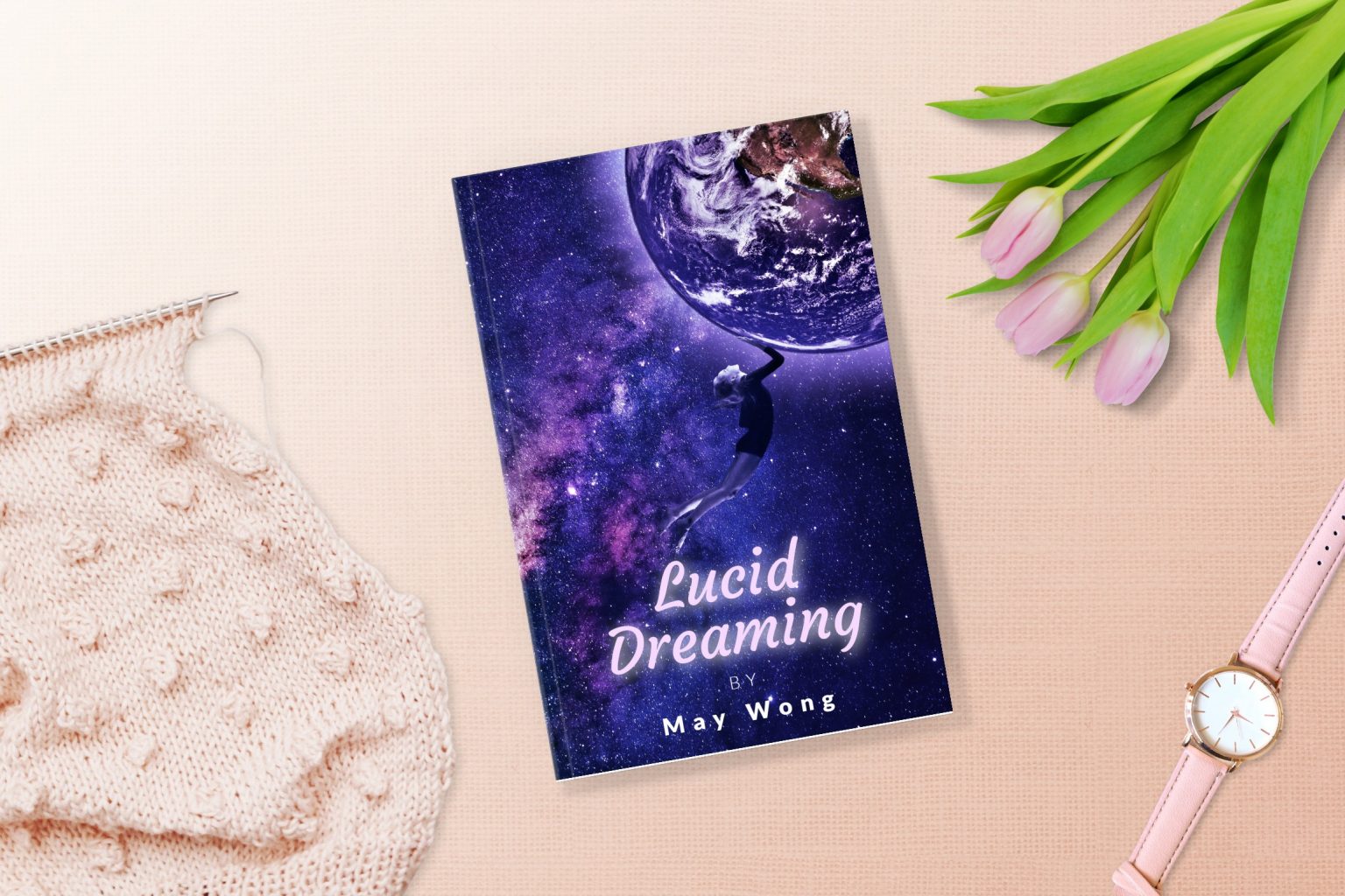 Girly Book Cover Mockup | Mediamodifier