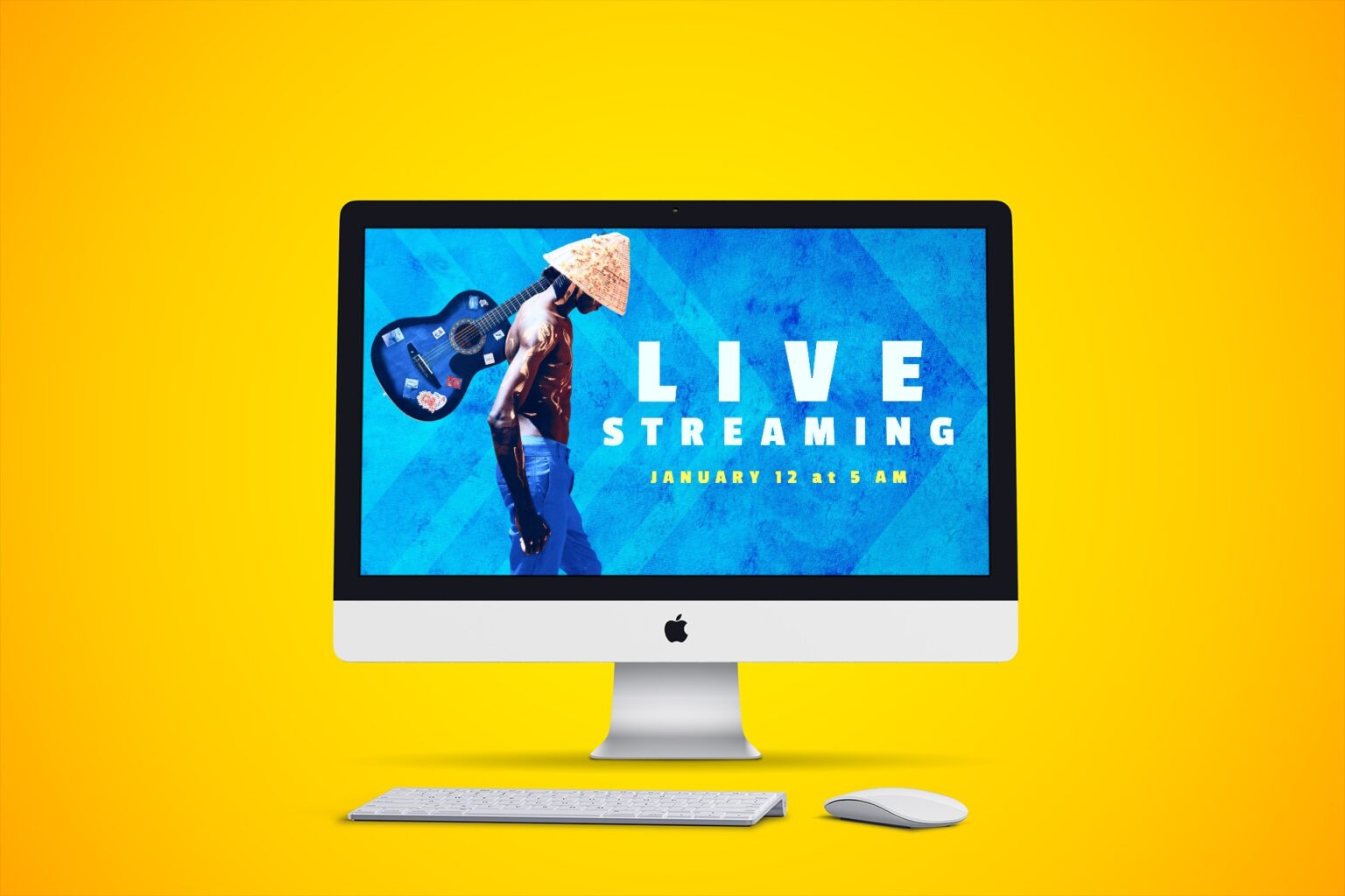 3d imac mockup | Mediamodifier