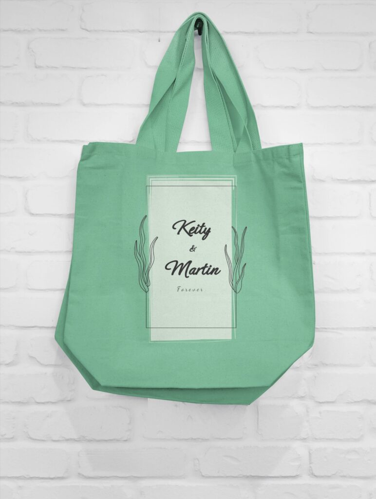 logo on bag mockup | Mediamodifier