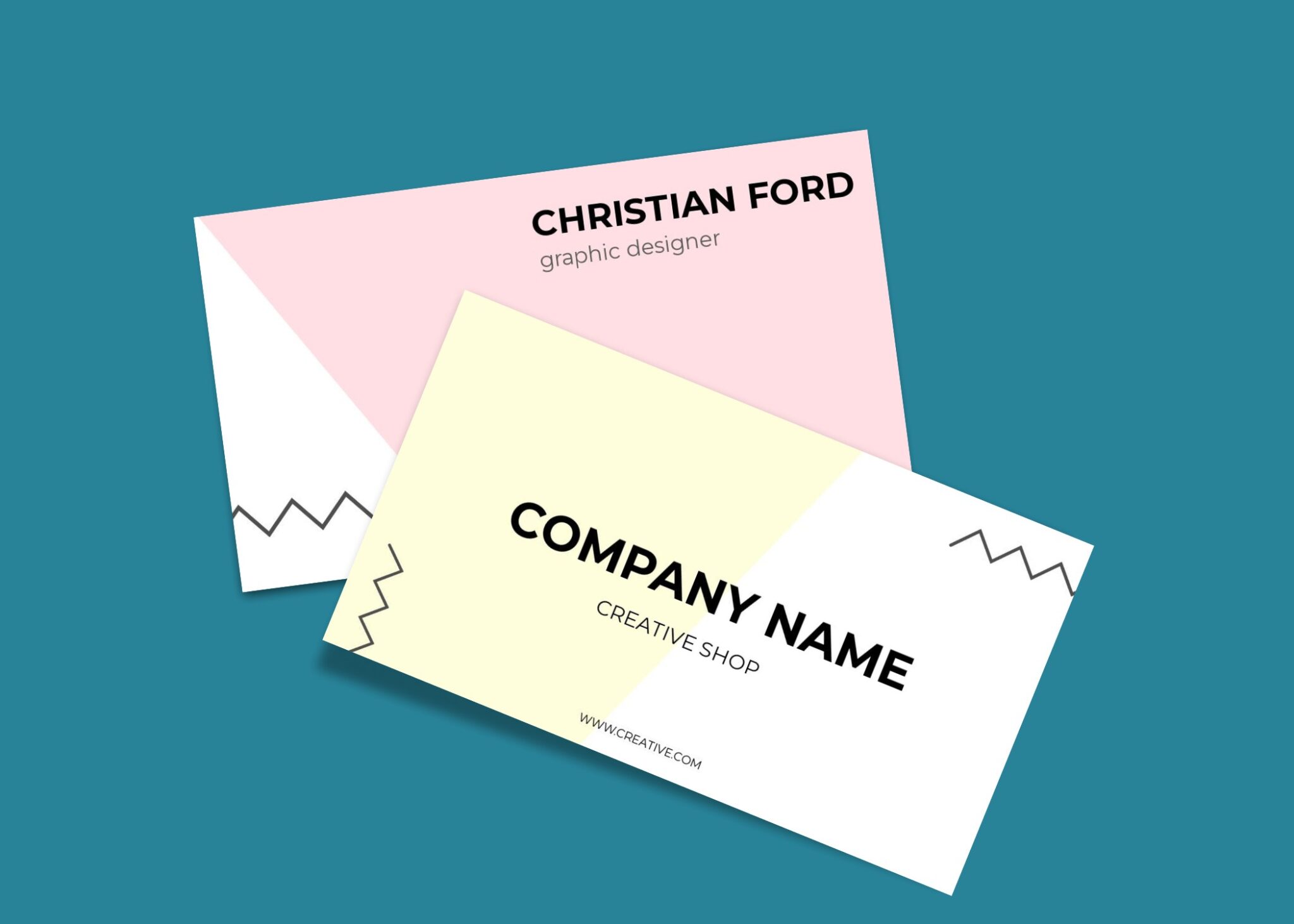 Minimalistic Business Card Design in Simple Background | Mediamodifier