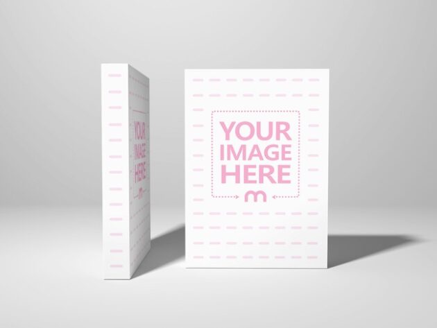 Instant 3D Hardcover Book Mockups | Mediamodifier