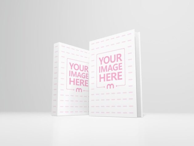 Instant 3D Hardcover Book Mockups | Mediamodifier