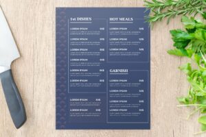 Menu Mockup - 28 Best Templates | Mediamodifier