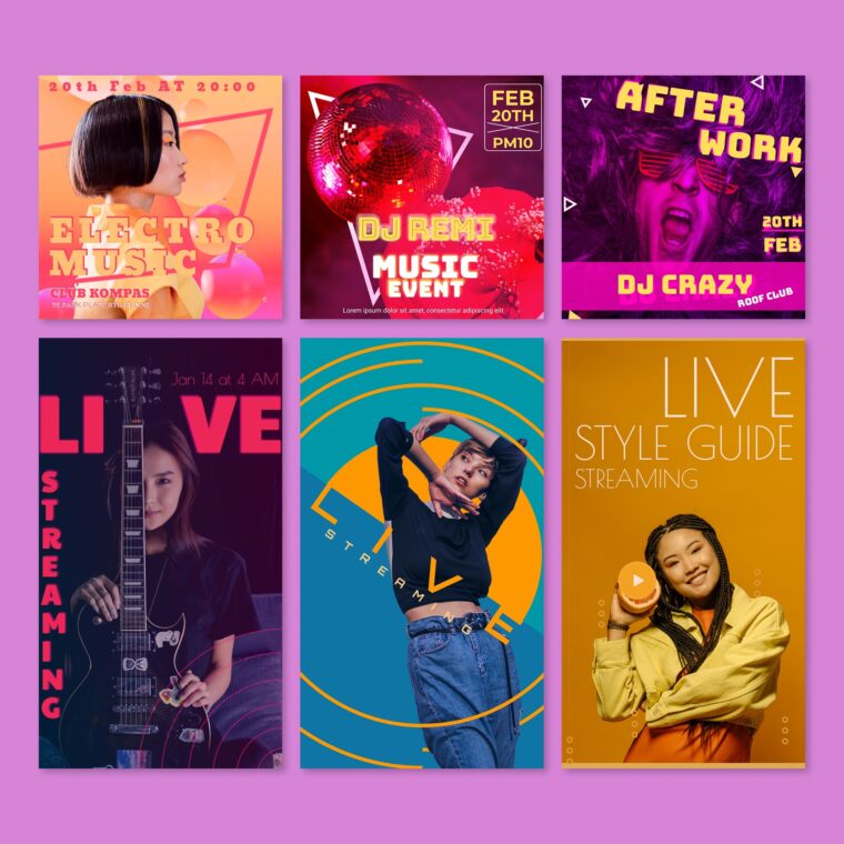 instagram template | Mediamodifier