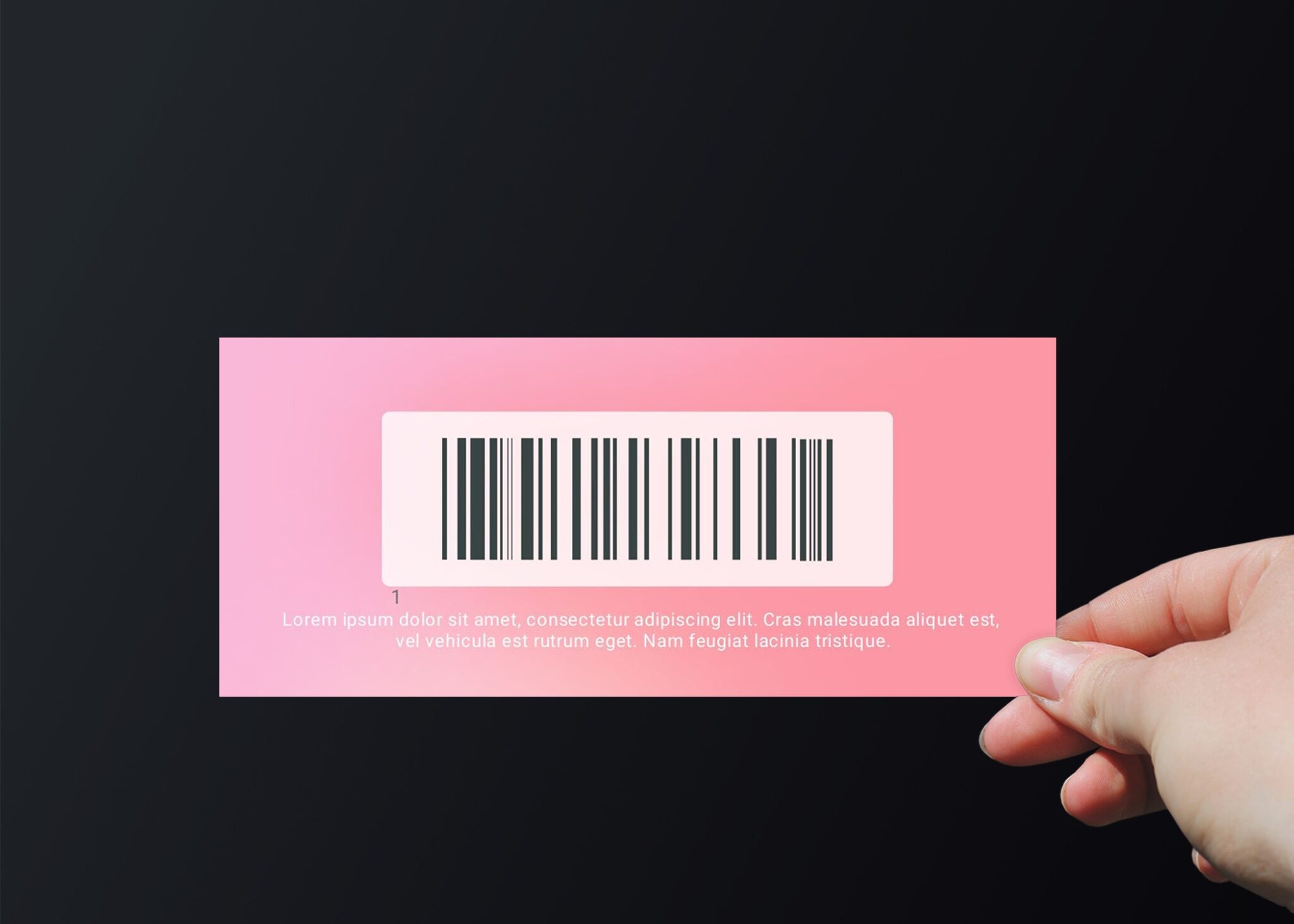 Voucher Design Mockup with Hand Holding the Voucher | Mediamodifier