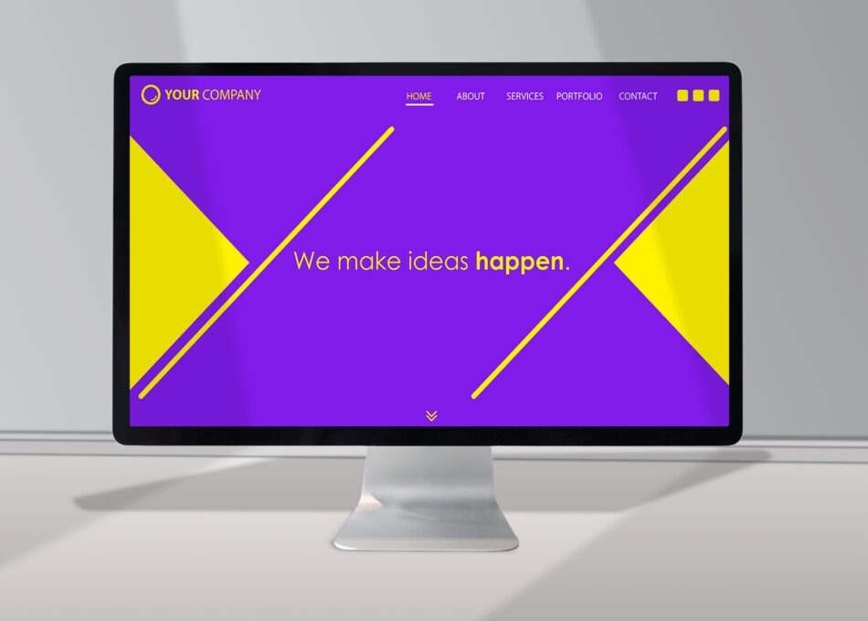 3D website mockup | Mediamodifier