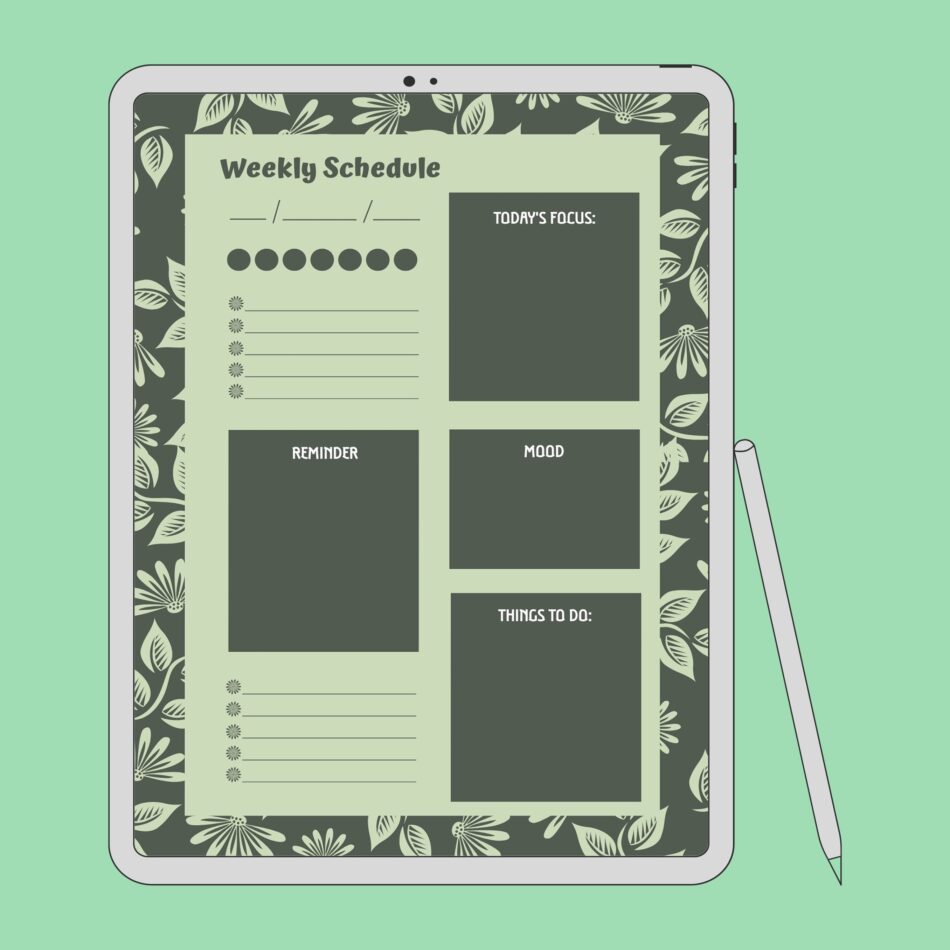 PSD Template of iPad Pro Vector Outline Mockup | Mediamodifier