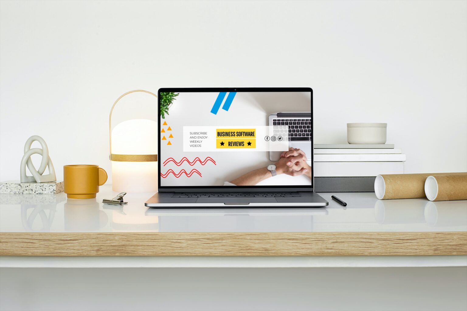 Laptop Image Maker Template | Mediamodifier