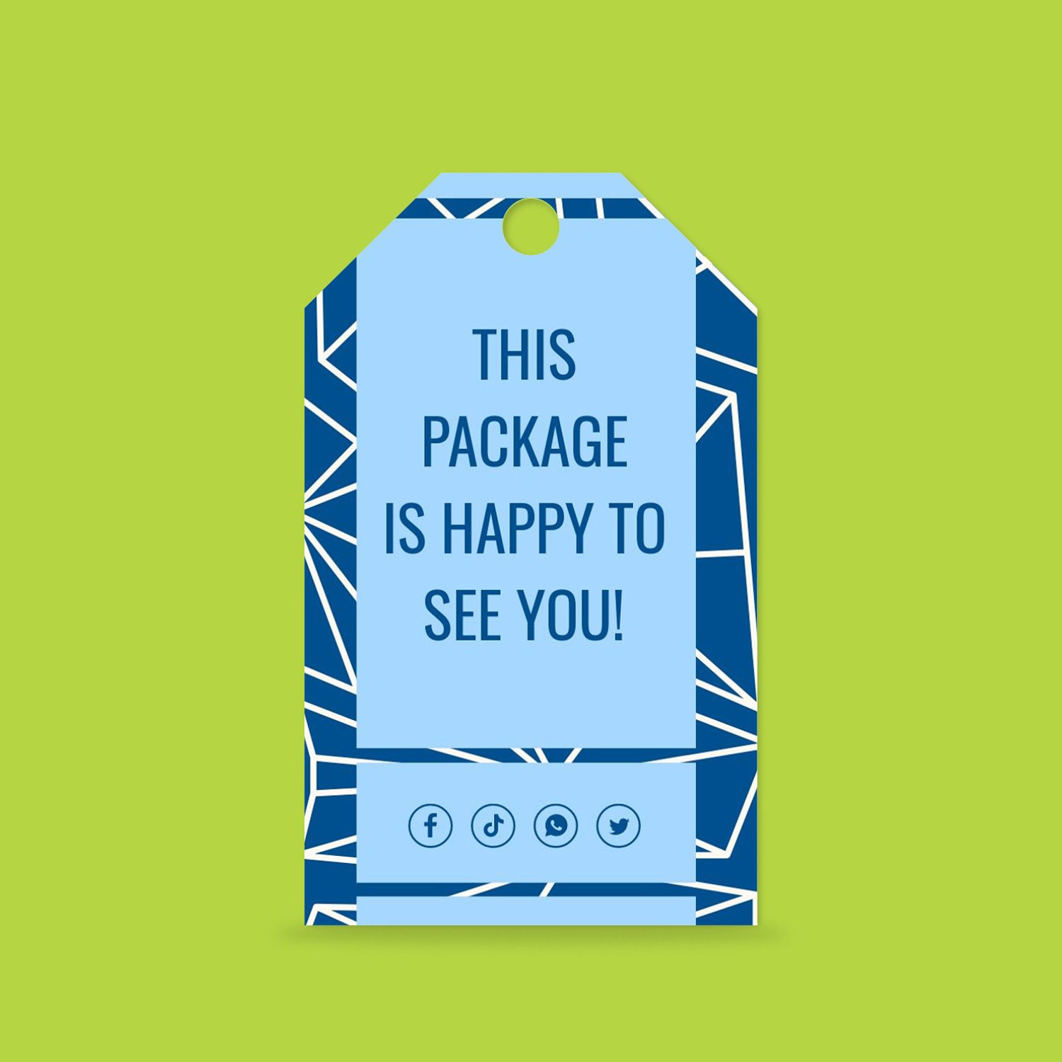 Modern Gift Tag Design with Minimal Background | Mediamodifier