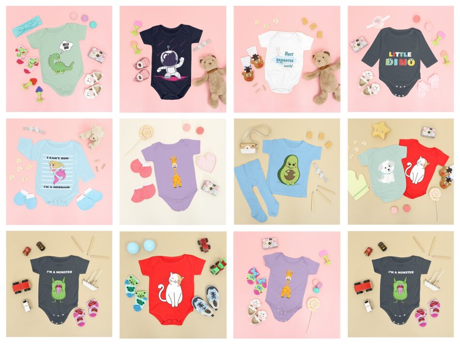 Baby Dress Design in Etsy Listing with 4X3 Grid | Mediamodifier