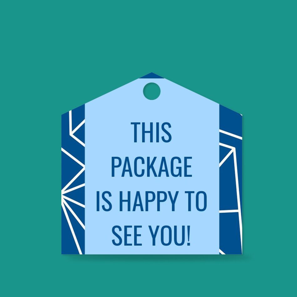 Home Shaped Gift and Shipping Tag Design | Mediamodifier