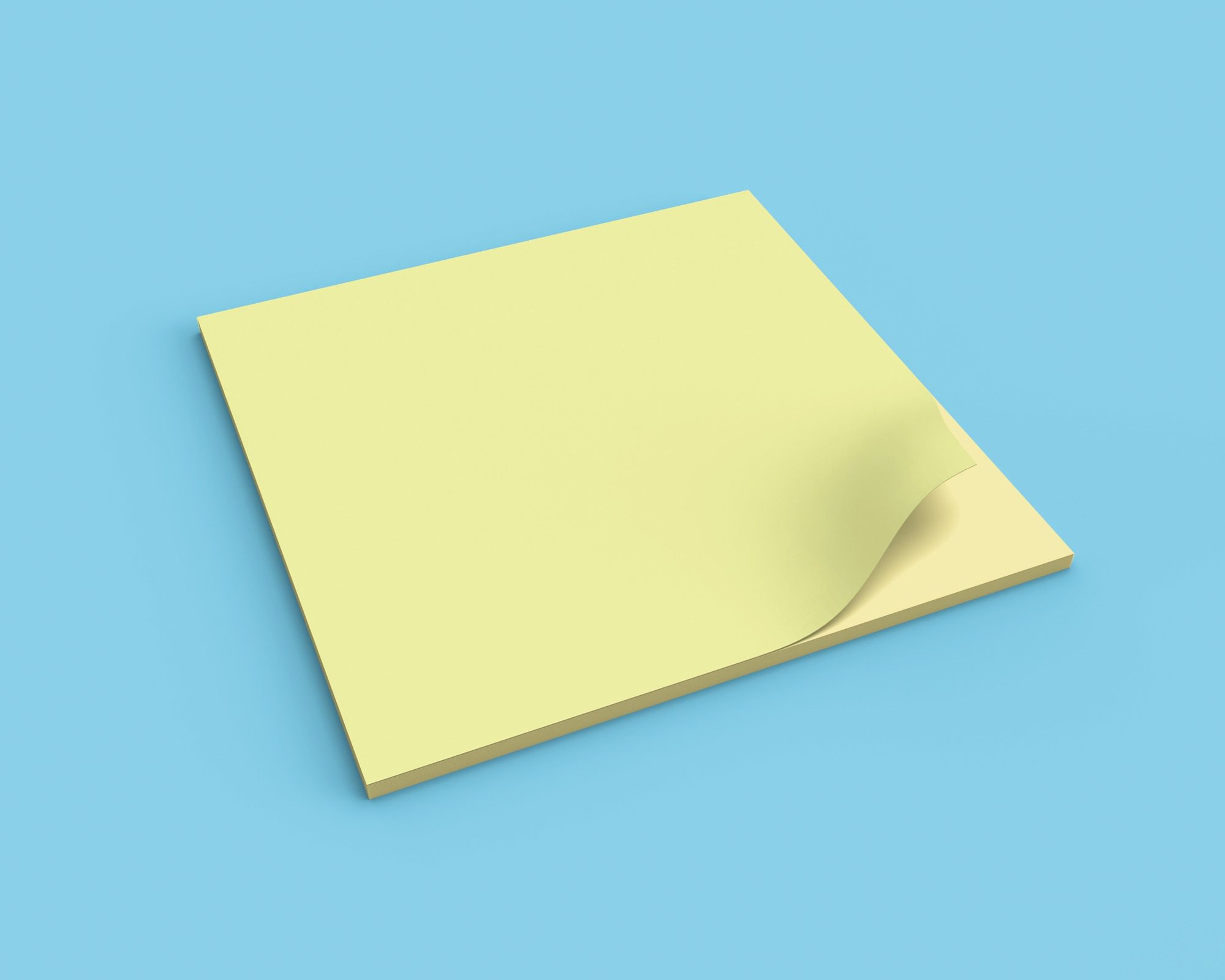 Sticky Notes Mockup Design and Color Preview | Mediamodifier