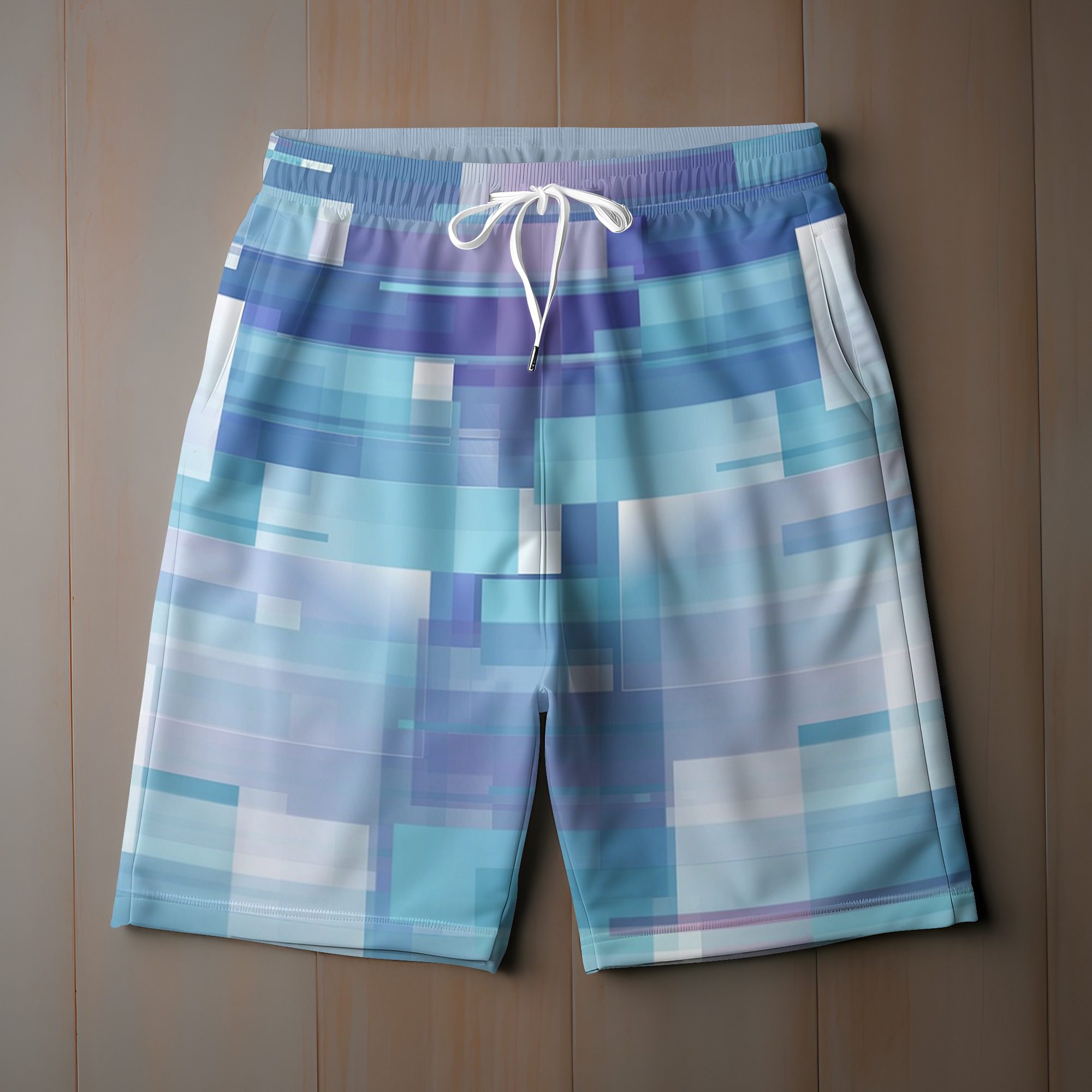 Pattern Design on Sports Shorts Mockup | Mediamodifier