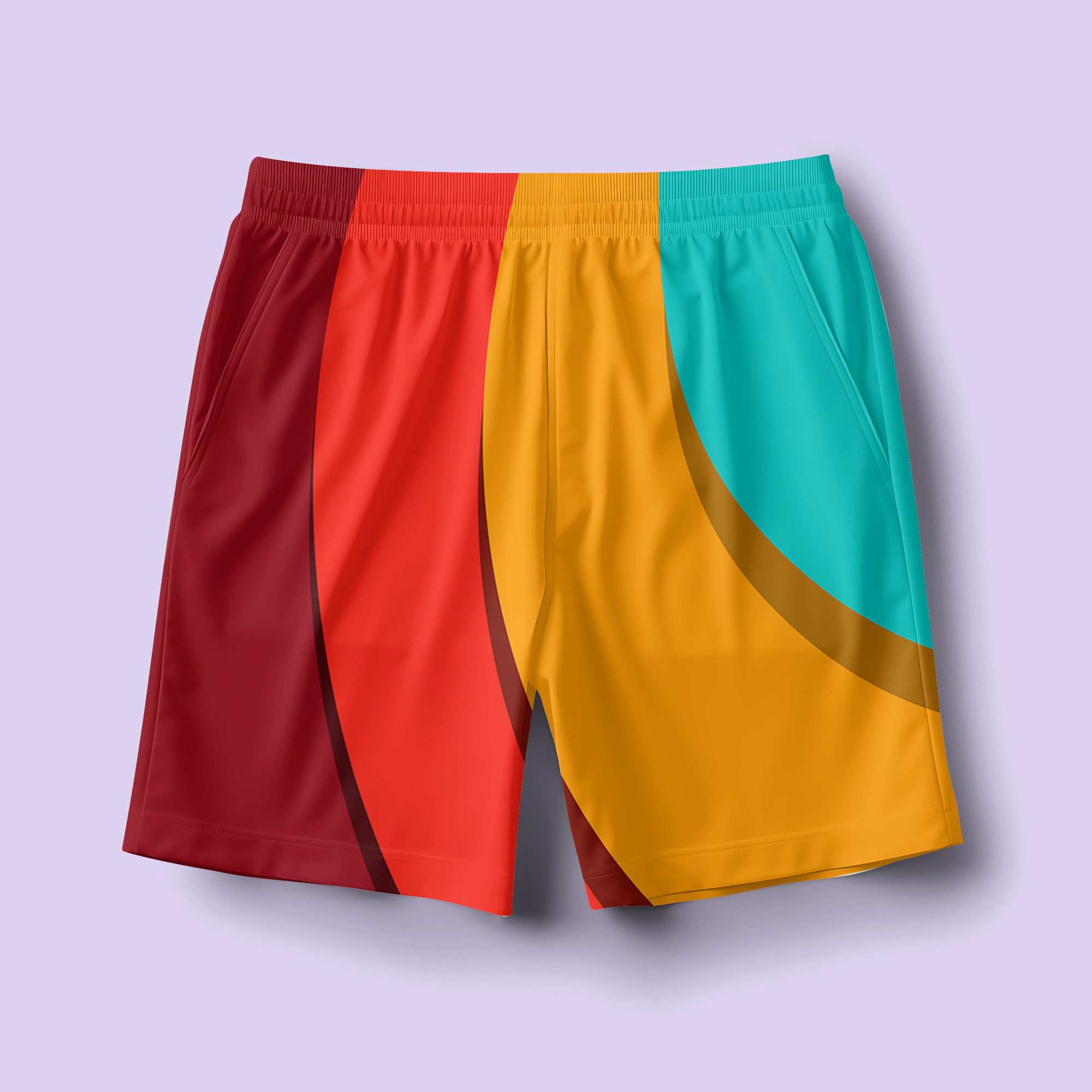 Sports Short Design on Shorts Mockup | Mediamodifier