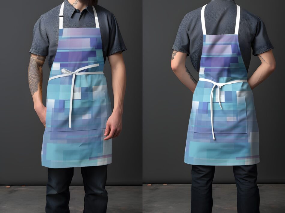 Pattern Apron Design on Chef Model Apron | Mediamodifier