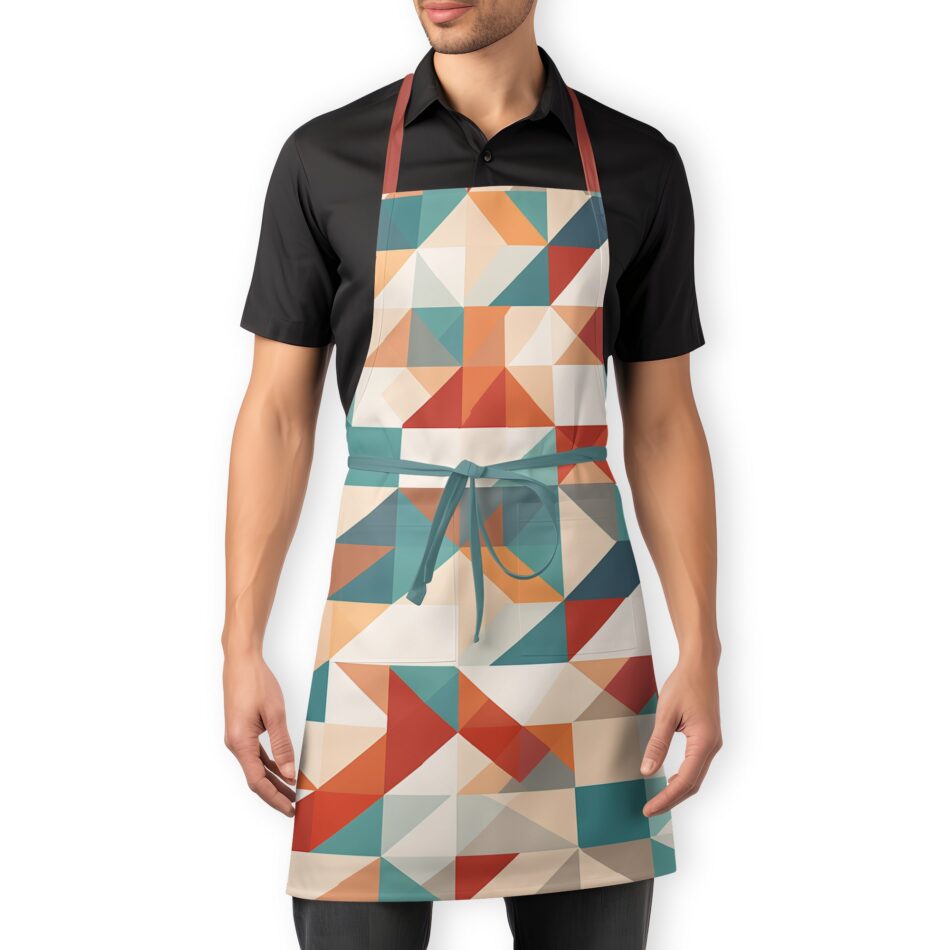 Pattern Apron Design on Chef Model Apron | Mediamodifier
