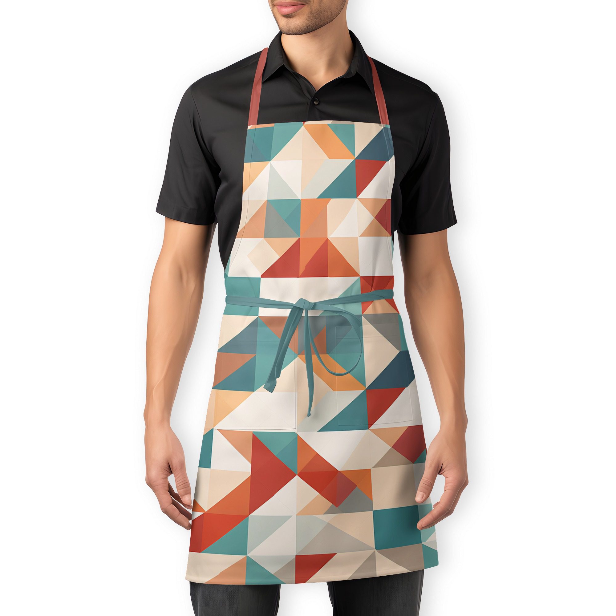 Pattern Apron Design on Chef Model Apron | Mediamodifier