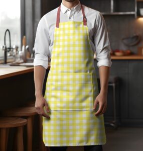 Male Chef Kitchen Apron Design on Model | Mediamodifier